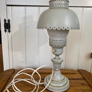 Vintage Lamp, Vintage Lefton Lamp, Mid Century, Toleware, Desk Lamp ...