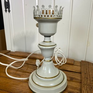 Vintage Lamp, Vintage Lefton Lamp, Mid Century, Toleware, Desk Lamp ...