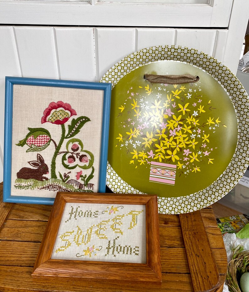 Vintage Embroidery Vintage Cross Stitch Vintage Bunny - Etsy