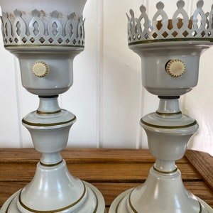 Vintage Lamp, Vintage Lefton Lamp, Mid Century, Toleware, Desk Lamp ...