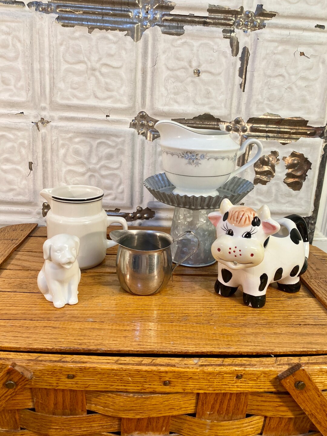 Vintage Creamer, Cute Creamer, Cow Creamer, Dog Creamer - Etsy