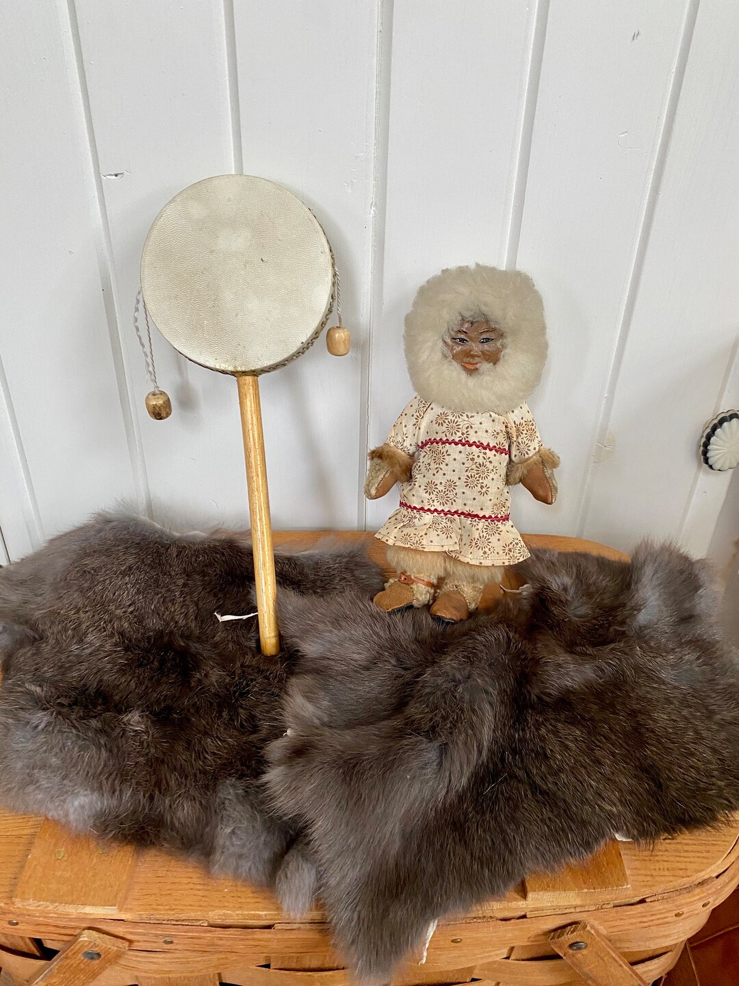Vintage Eskimo Doll, Vintage Inuit Doll, Esquimoux Doll, Collectable ...