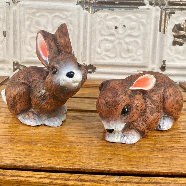 Rabbit Garden Statue - Etsy