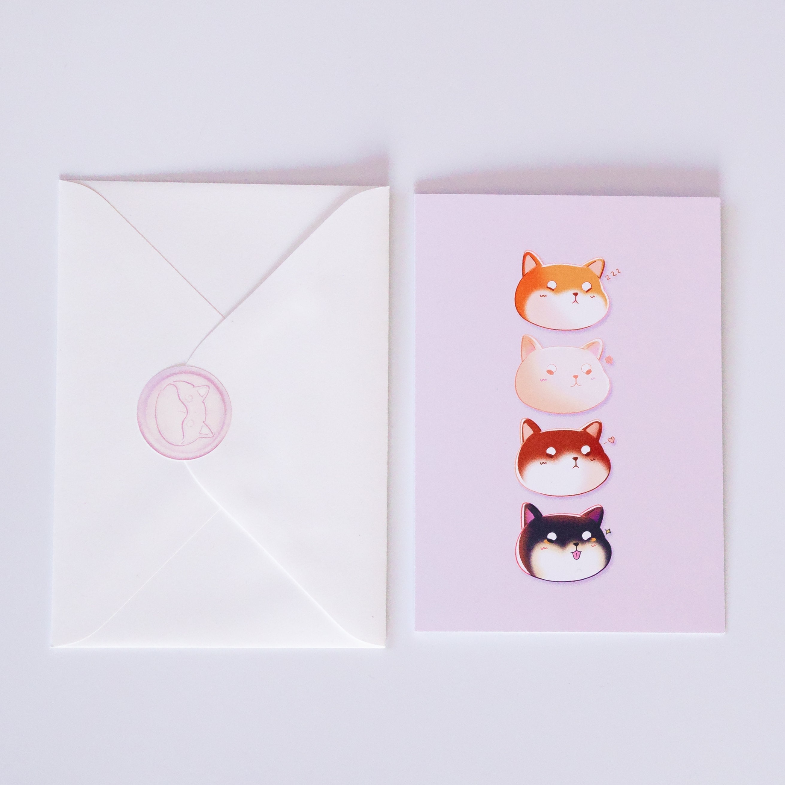 Shiba Inu Cards Individual | Etsy