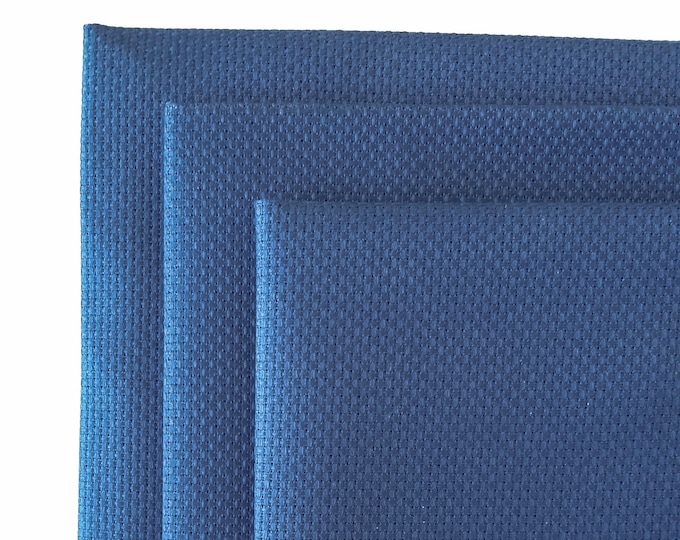 AIDA 14 Count Navy Fabric | Cross Stitch Fabric, 14ct Navy Aida Cloth ...