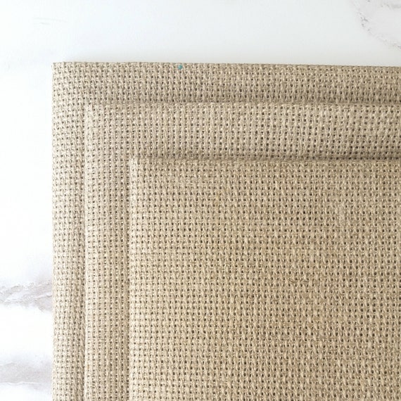 AIDA 14 Count Raw Fabric Cross Stitch Fabric 14ct Natural - Etsy