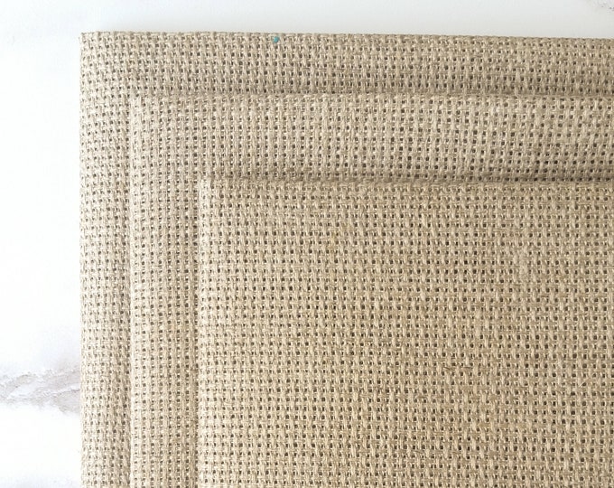 AIDA 14 Count Raw Fabric Cross Stitch Fabric, 14ct Natural Aida Cloth ...