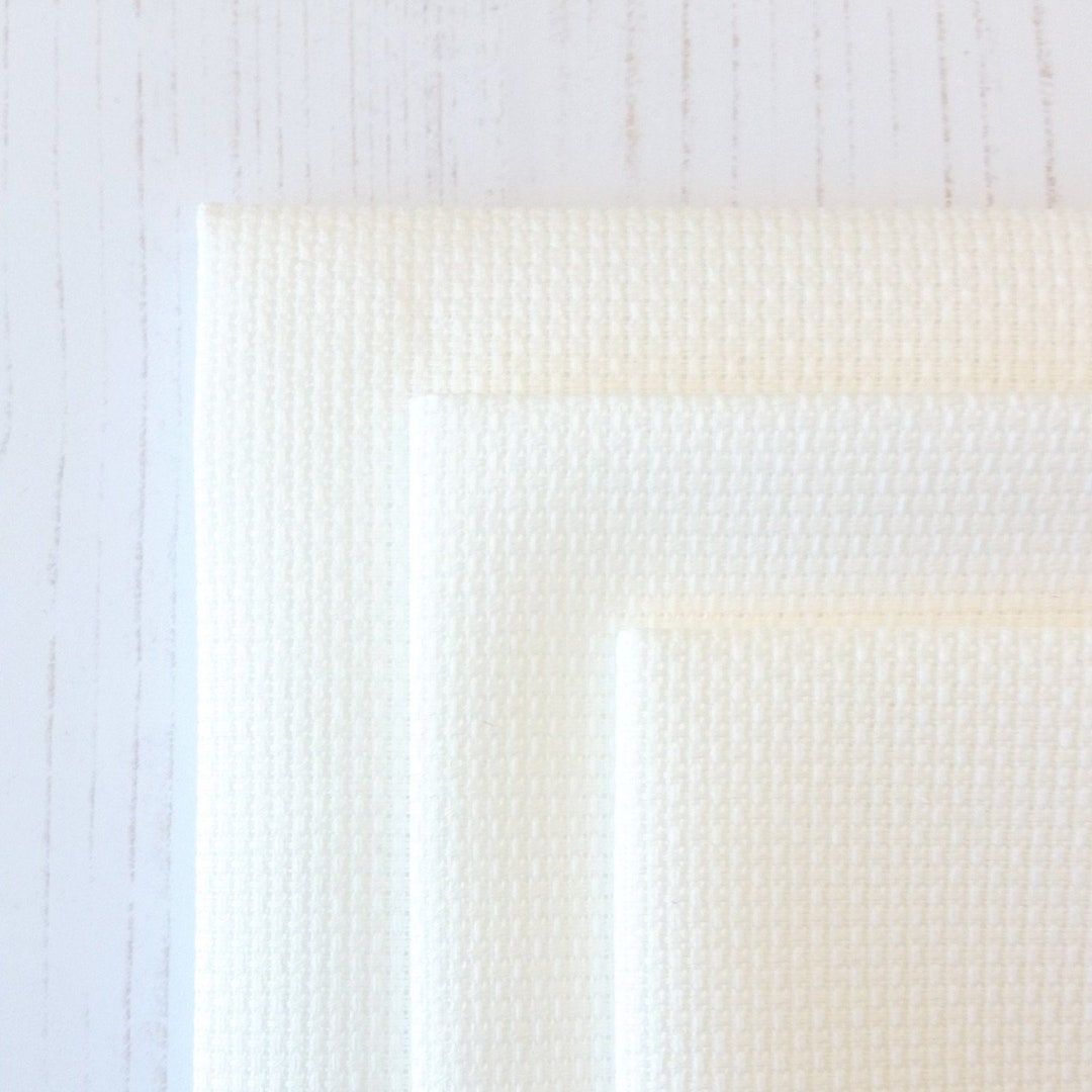 AIDA 16 Count Antique White Fabric | Cross Stitch Fabric, 16ct off ...