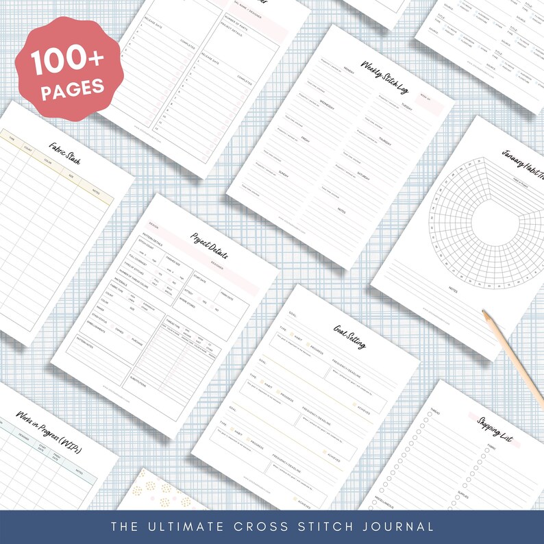 Ultimate Cross Stitch Planner - UNDATED Version | Printable Cross ...