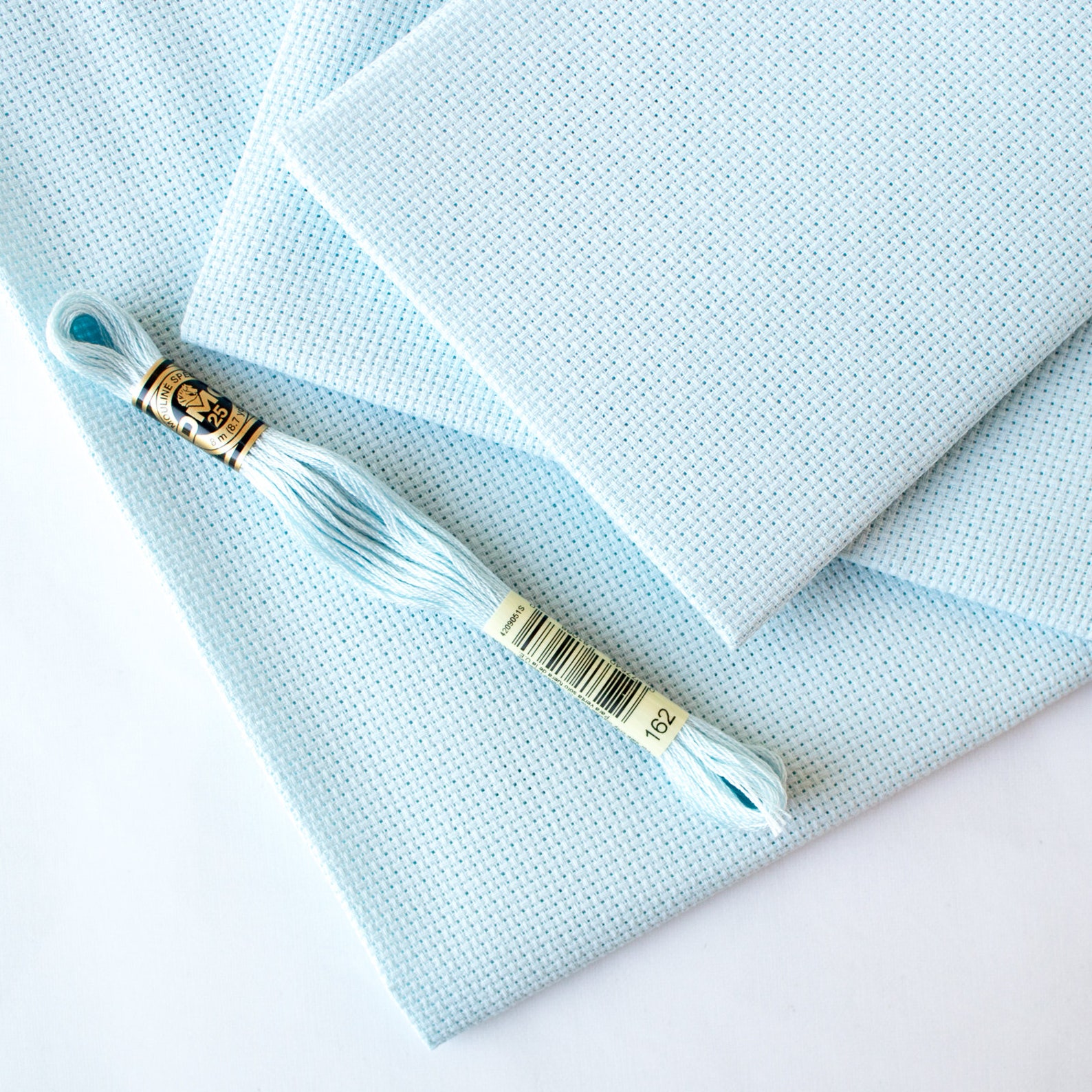 14 Count Touch of Blue Aida Fabric Cross Stitch Fabric - Etsy