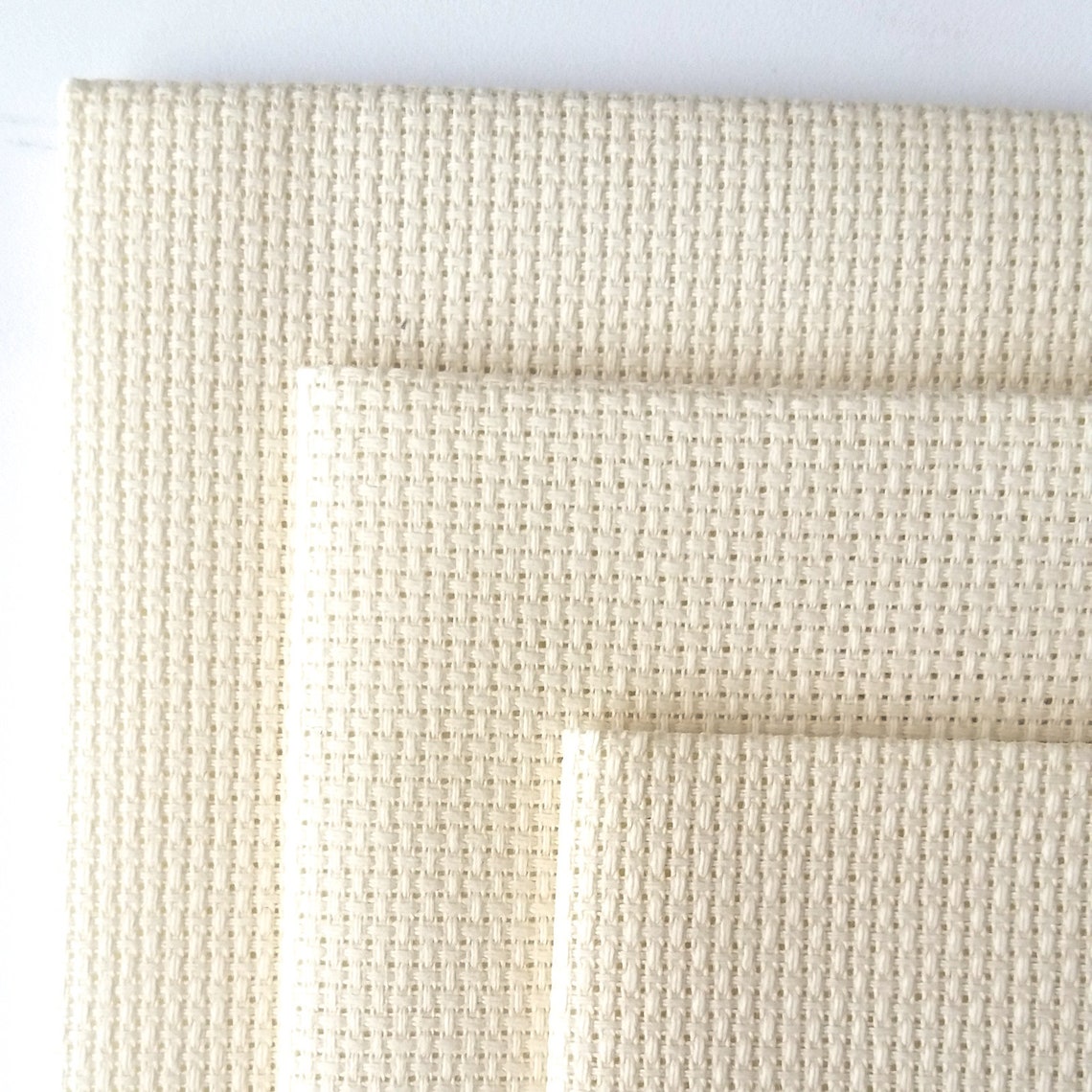 AIDA 14 Count Ivory Fabric | Cross Stitch Fabric, 14ct Cream Aida Cloth ...