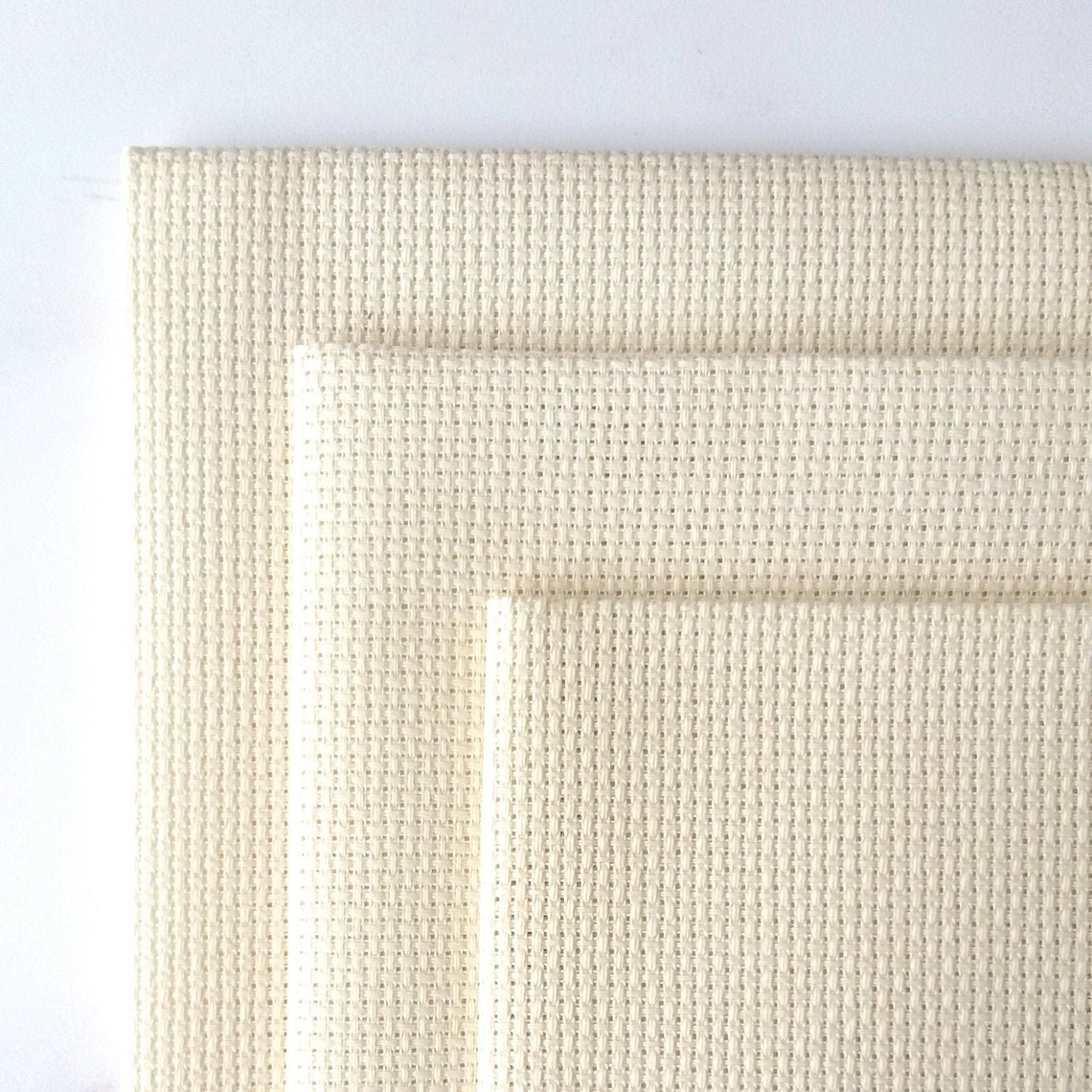 AIDA 14 Count Ivory Fabric | Cross Stitch Fabric, 14ct Cream Aida Cloth ...