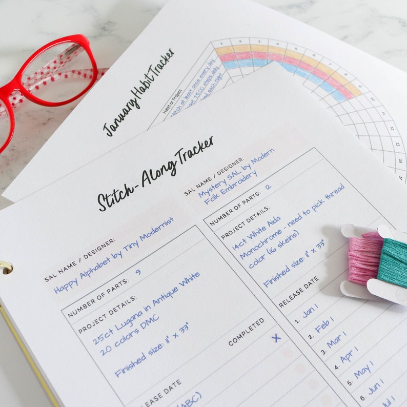 Ultimate Cross Stitch Planner - UNDATED Version | Printable Cross ...