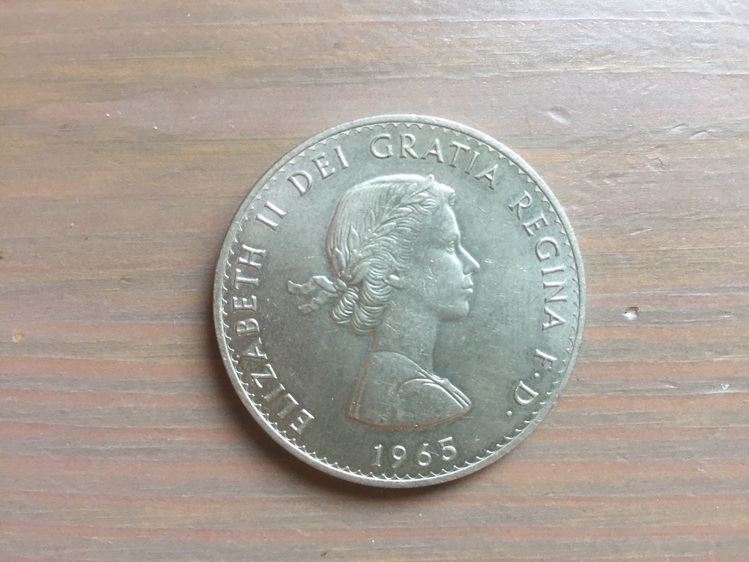 Old Vintage United Kingdom UK Coin Churchill, 1965 - Etsy