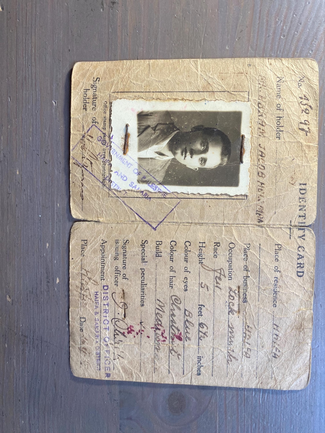 Old Vintage ID Card Document 1935 Passport - Etsy