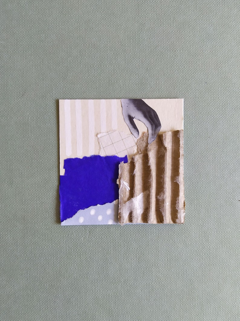 Original Collage Contemporary Art Analog Collage Mixed - Etsy