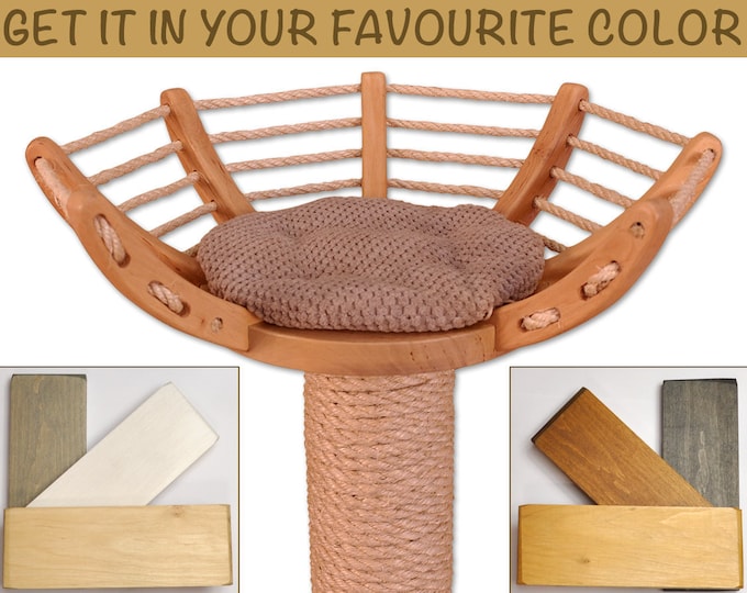Beautiful and Sturdy Cat Tree, Scratching Post - Solid, Stable, Heavy ...