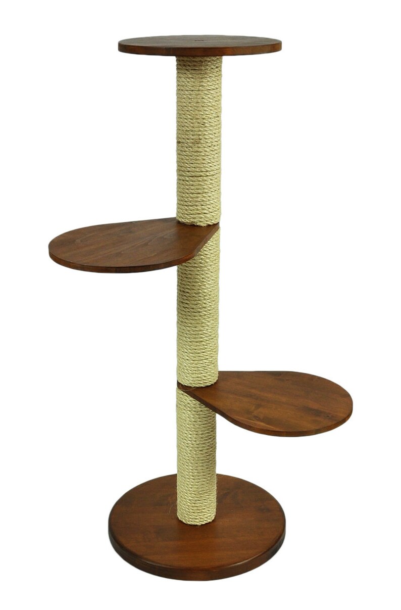 Natural Wood Cat Tree Basic 3 Modules Custom Cat Tree Etsy