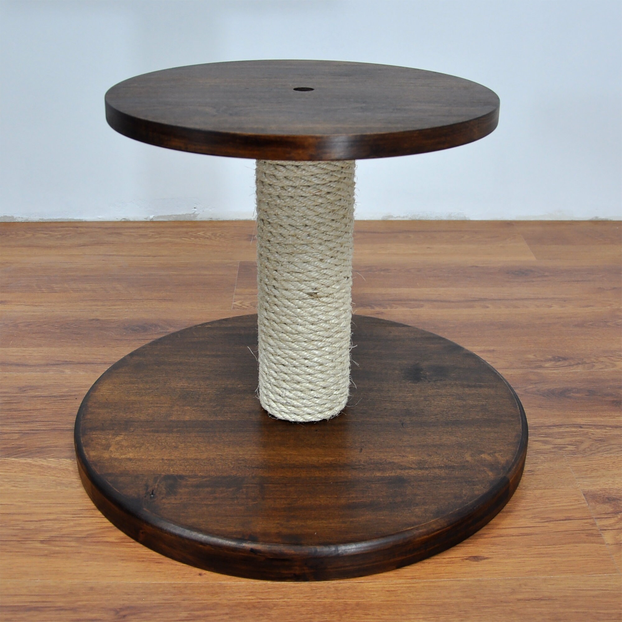 Natural Wood Cat Tree Basic 1 Module Raised Catbed - Etsy