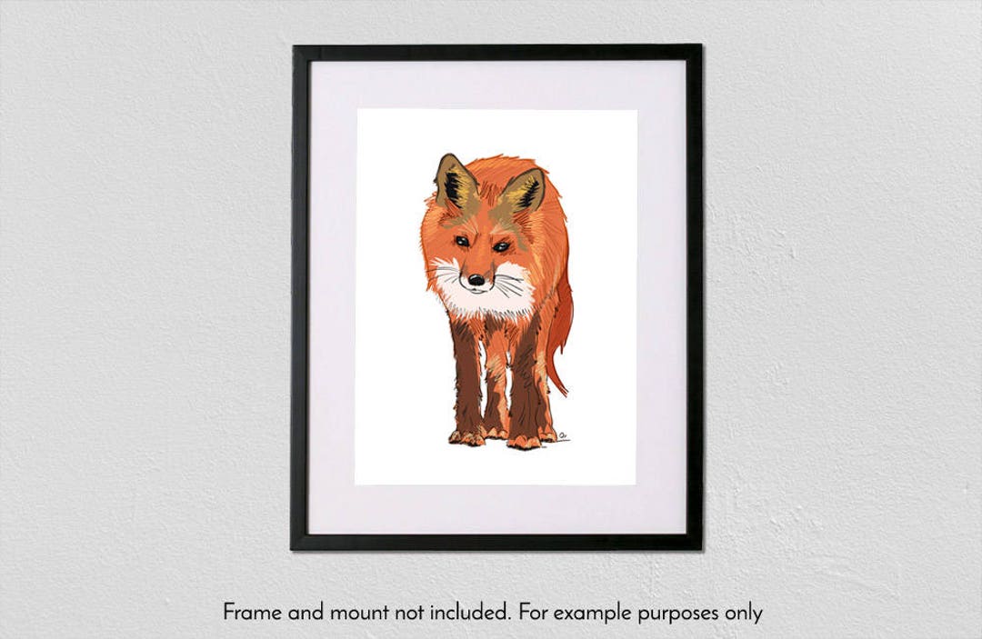 Fox - A4 Fine Art Giclée Print - Etsy