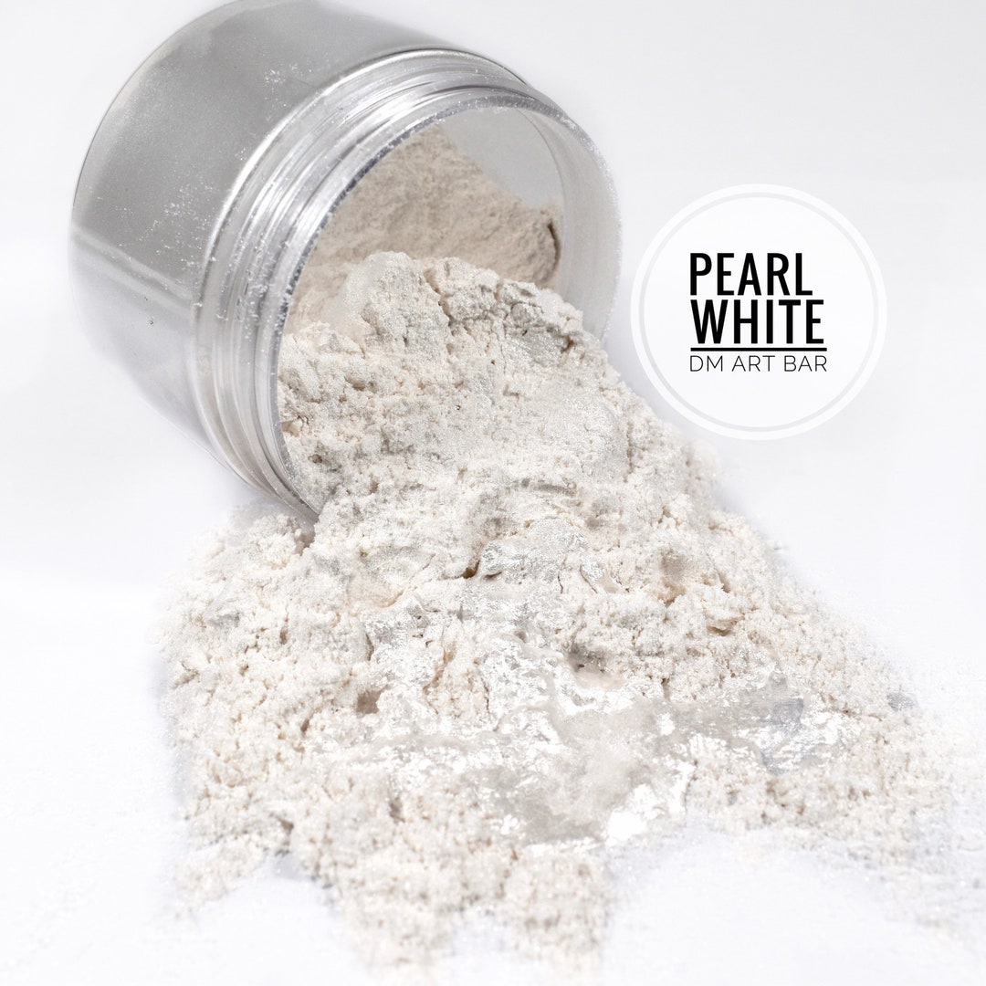 PEARL WHITE Pigment Powder Premium Quality Extra Fine Mica for Epoxy ...