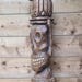 Voodoo / Tiki / Skull Style Wood Carving Hand Carved and 45cm Tall ...