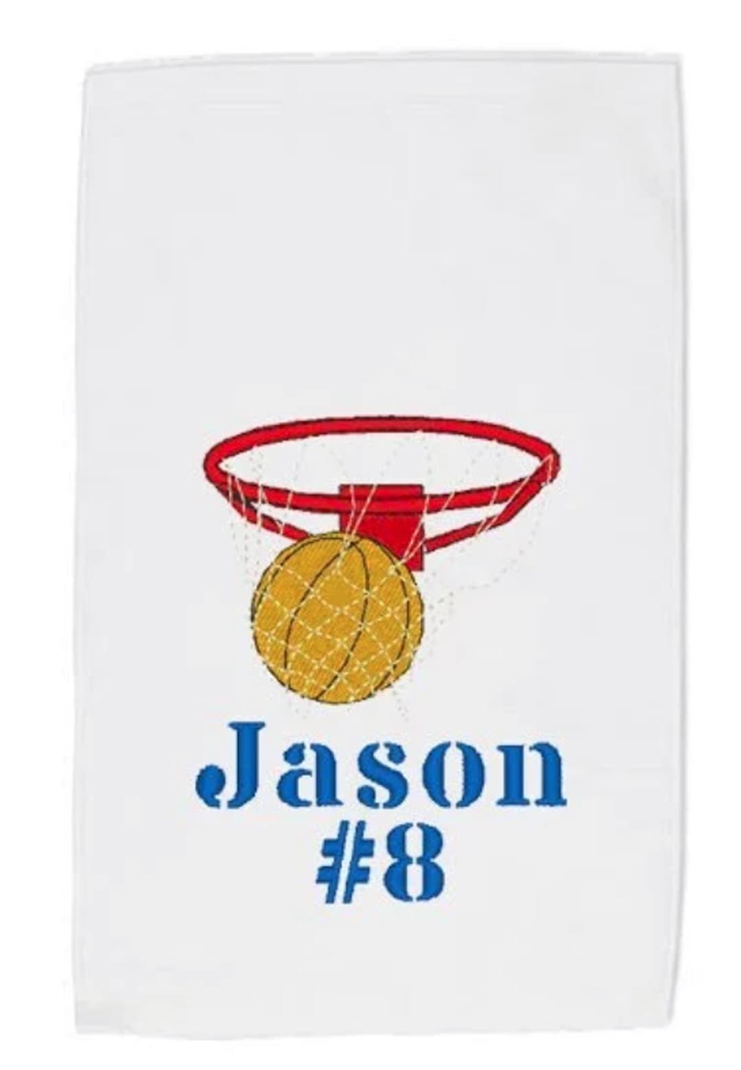 Personalized Basketball Towel, Embroidered Terry Velour - Etsy