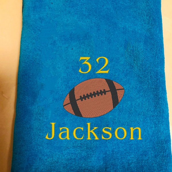 Football Towel - Etsy
