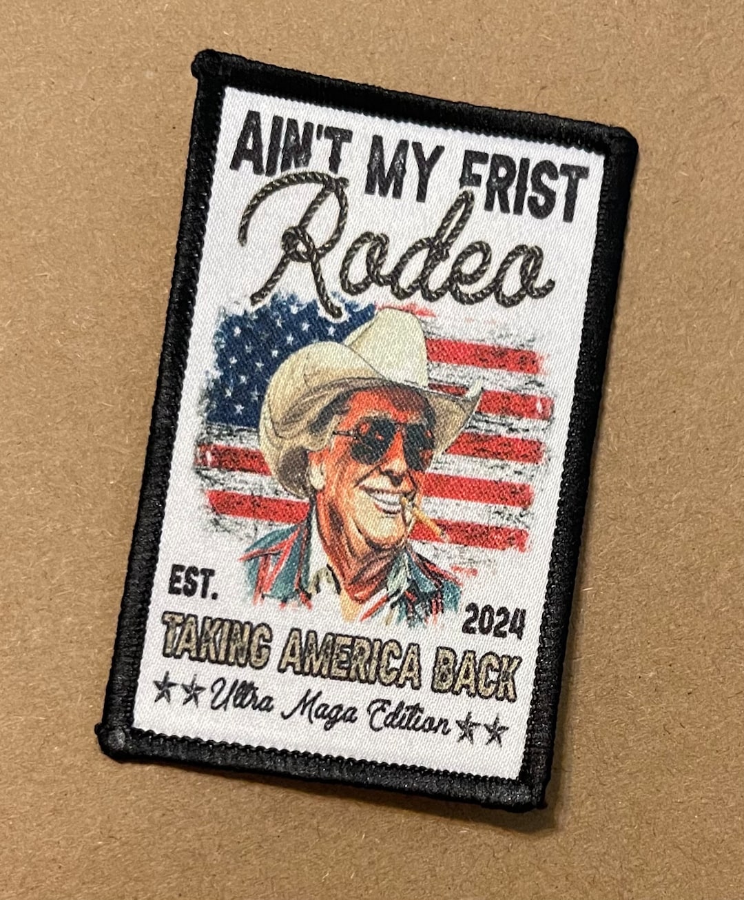 Trump Rodeo Adhesive Hat Patch - Etsy