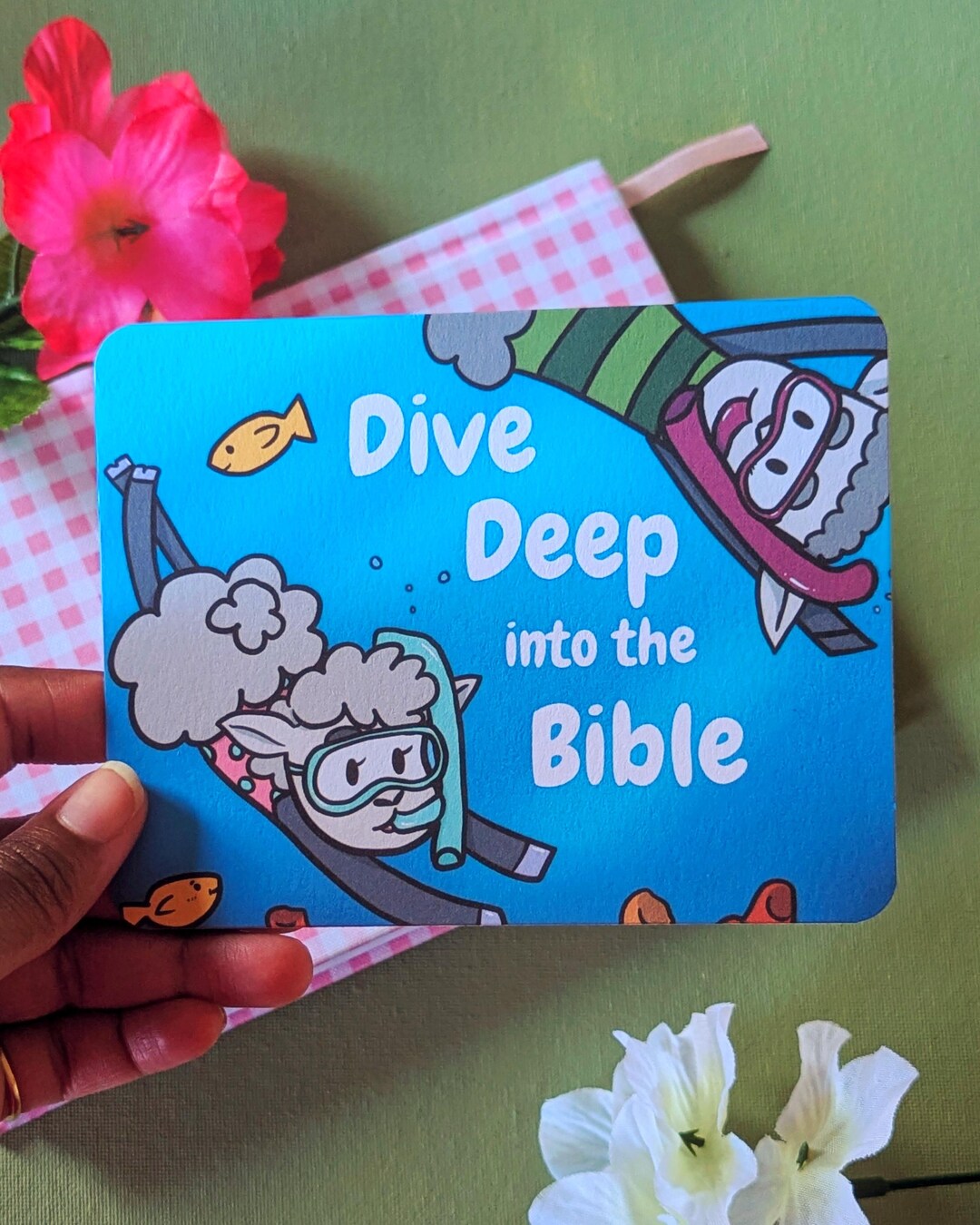 JW Art - Dive Deep Into the Bible 4.25 X 5.5, JW Gift, Scripture Art ...