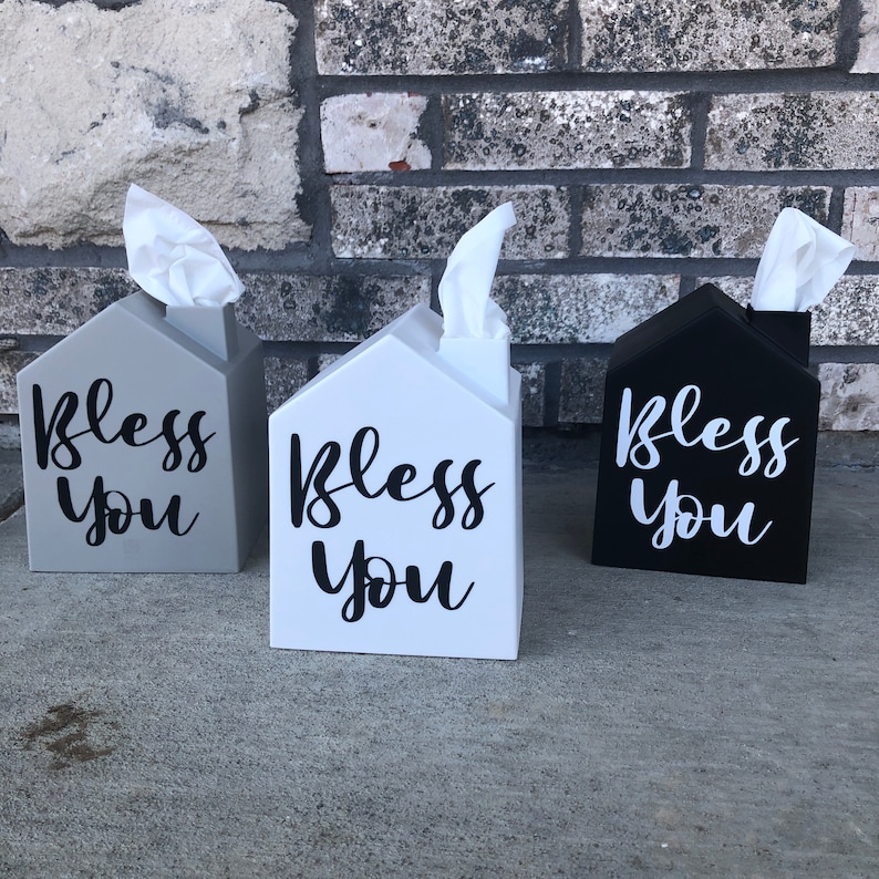 Bless You Tissue Box Cover Custom Made - Etsy