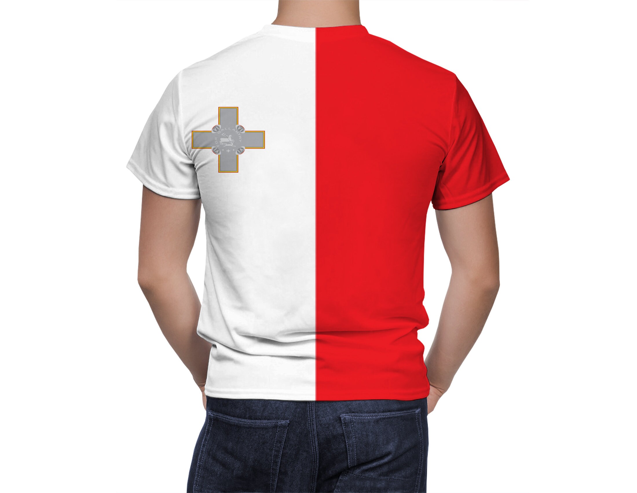 Malta Flag T-shirt, Patriotic Tee, Coat of Arms Shirt, Men's T-shirt ...