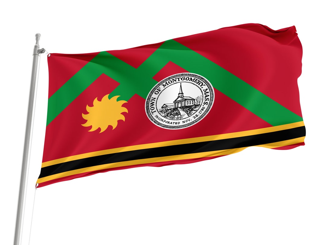 Flag of Montgomery, Massachusetts, Unique Design Flags, High Quality ...