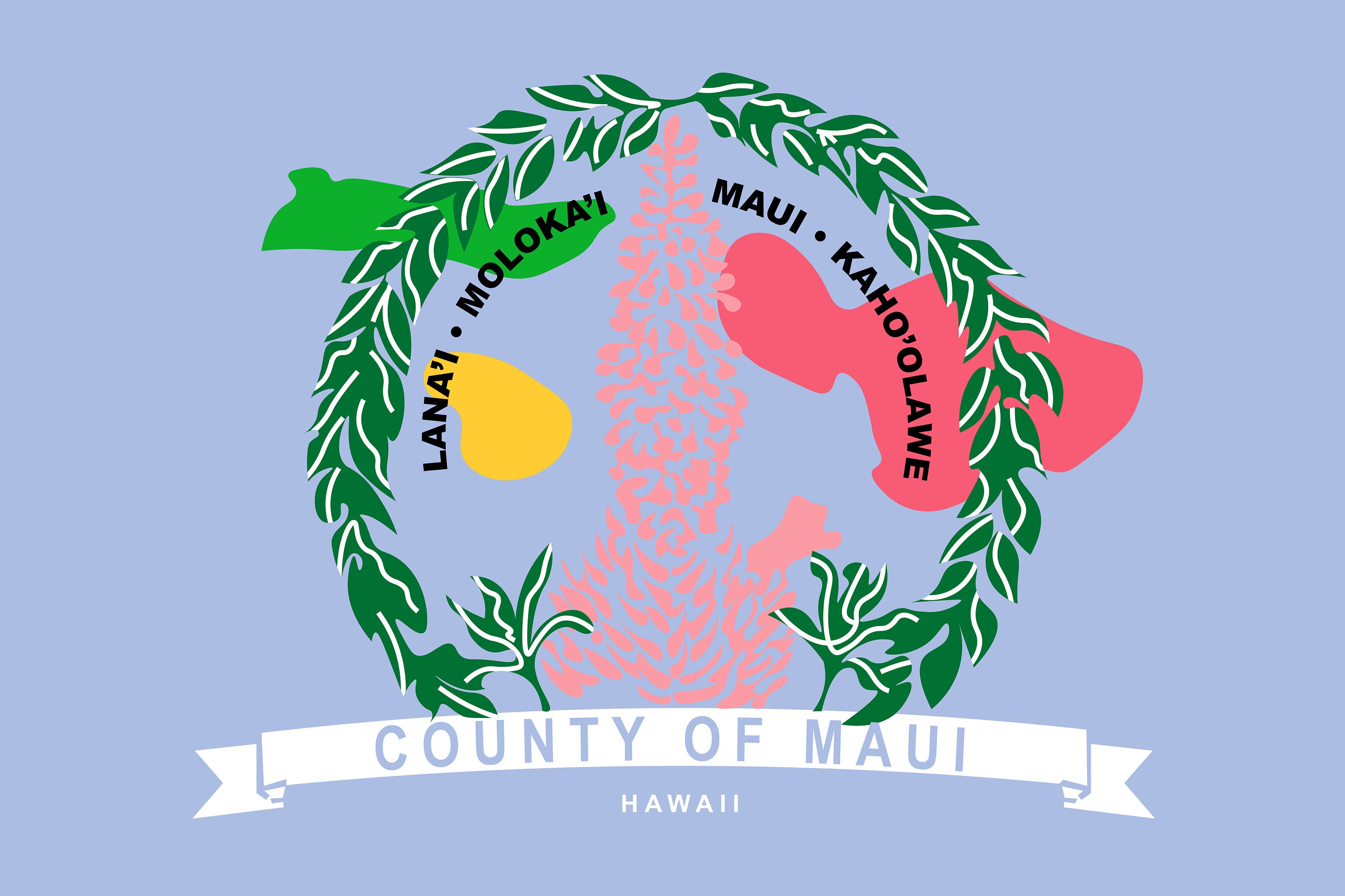 Maui County Hawaii Flag: UV Resistant Polyester, Brass Eyelets - Etsy