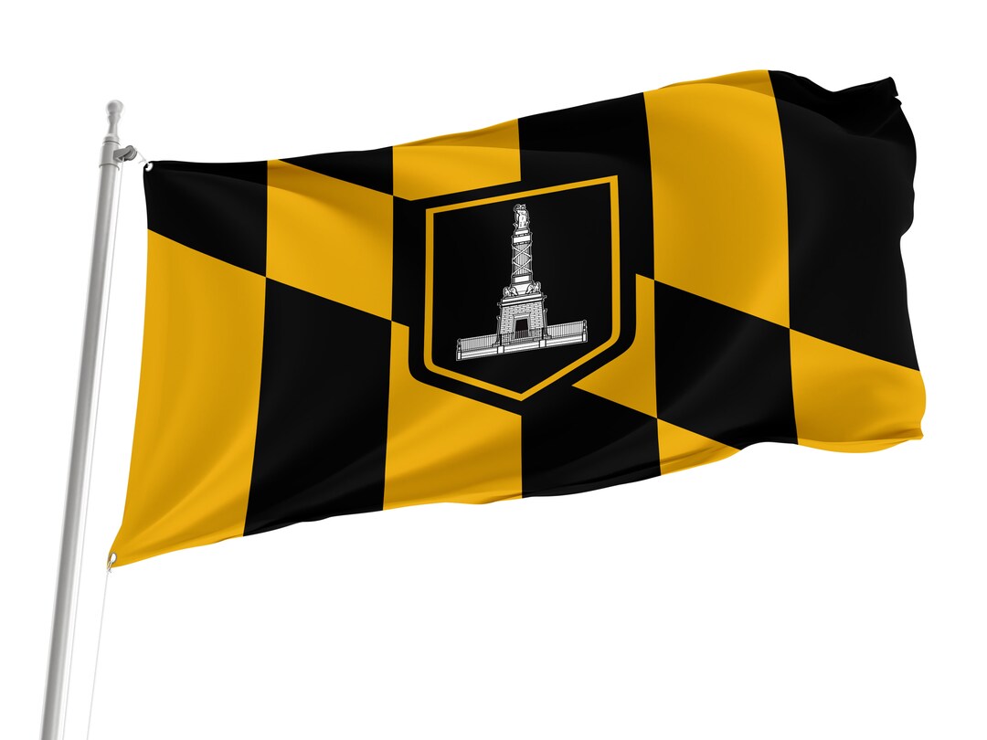 Baltimore Maryland Flag: Unique Design With Brass Eyelets - Etsy