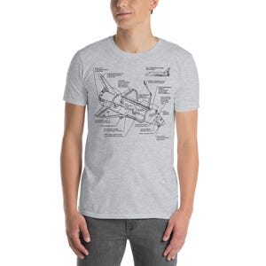 Space Shuttle | Shuttle Blueprints | Retro Space T-shirt - Etsy