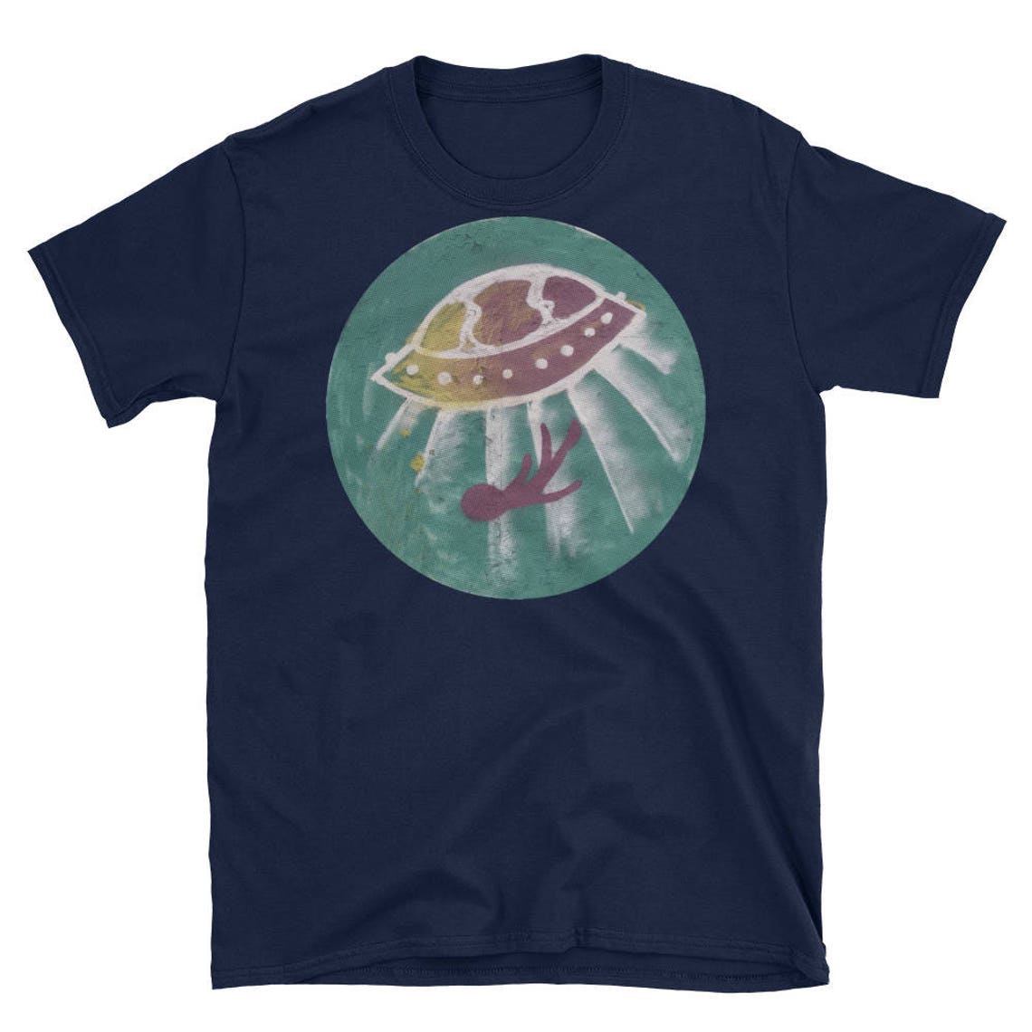 Alien Abduction UFO T-shirt - Etsy