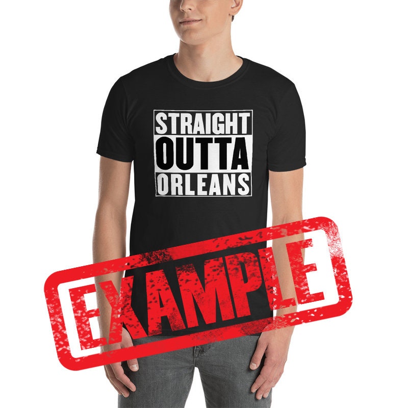 Custom Straight Outta Shirt - Add Your Text - Personalised T-shirt - Etsy