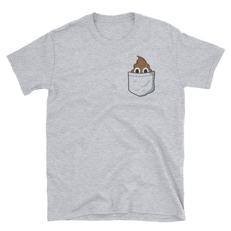 Poop in My Pocket Funny Emoji T-shirt - Etsy