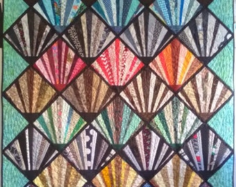 Art deco quilt | Etsy