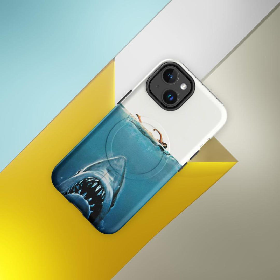 Vintage Jaws Shark Movie Poster iPhone Magsafe Case - Etsy