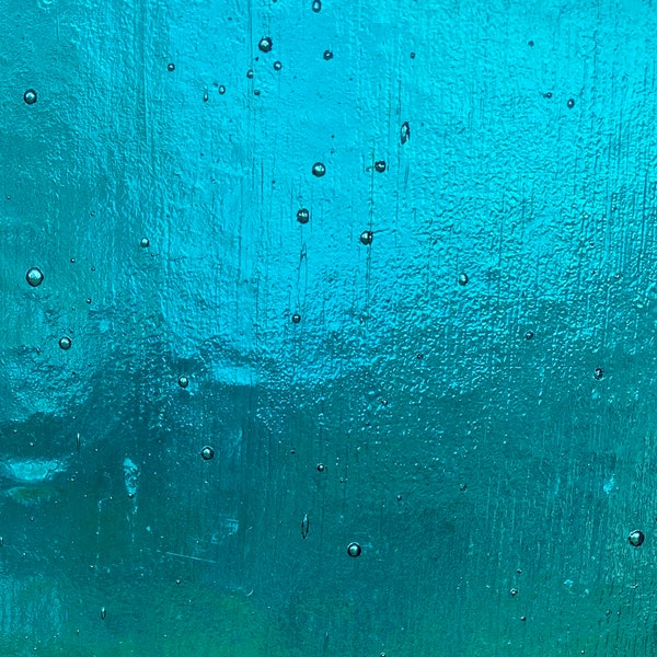 Aqua Stained Glass - Etsy