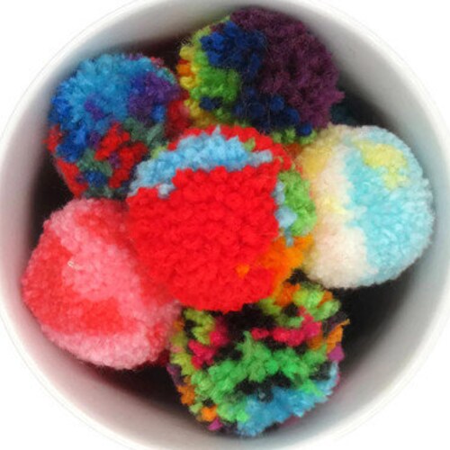 Pom Pom Trim Multi Color by the Yard 0.63 1.6 Cm | Etsy UK