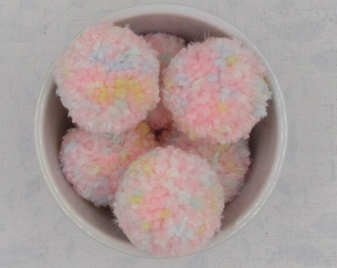 Pastel Pom Poms, Baby Shower Pom Poms, Pastel Baby Pom Poms, Baby ...
