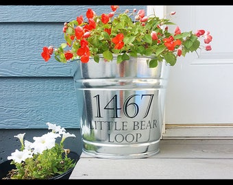 Personalized flower pot | Etsy
