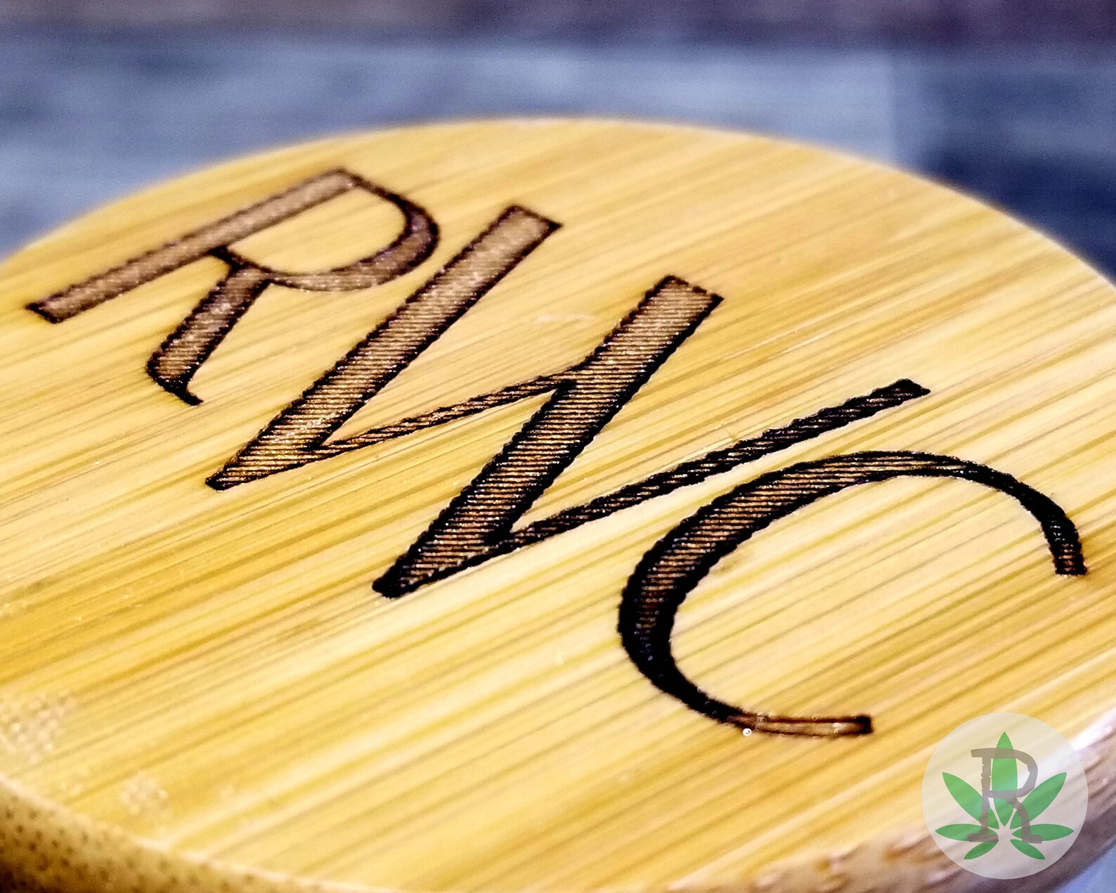 Etched Cannabis Leaf Glass Stash Jar Monogram Laser Engraved - Etsy