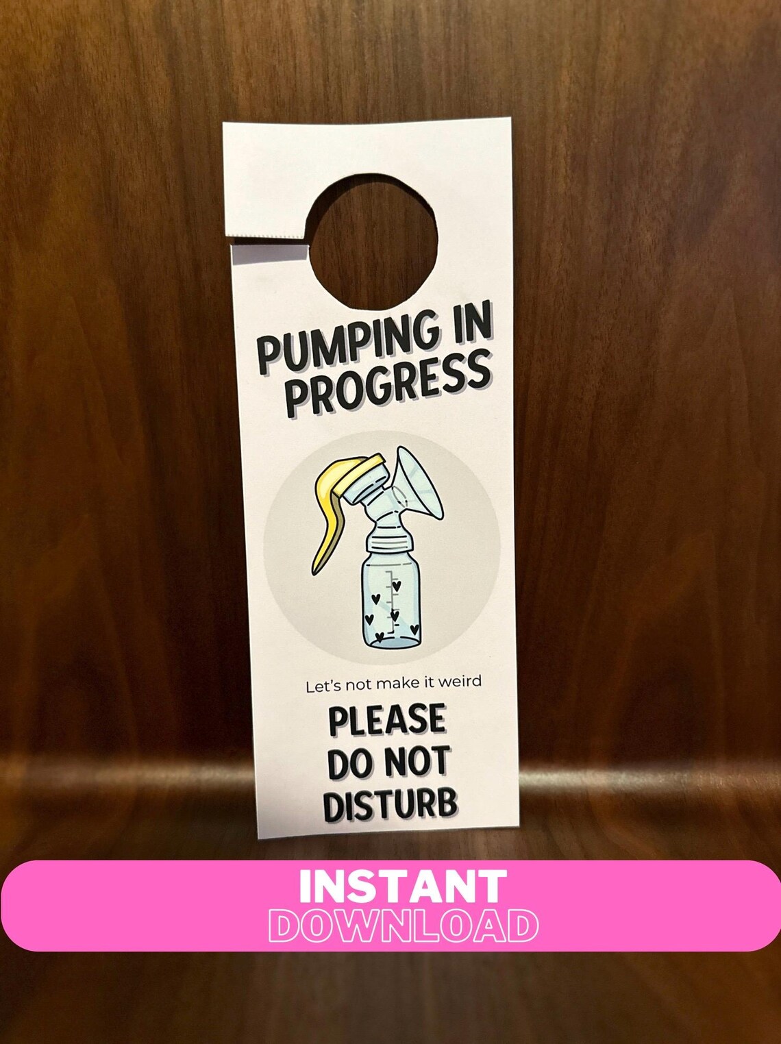Pumping Door Knob Tag [digital File/ Instant Download] - Etsy