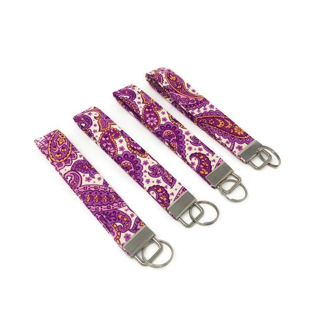 Paisley Colored Key Fob, Keychain, Wristlet, Key Chain, Key Lanyard ...
