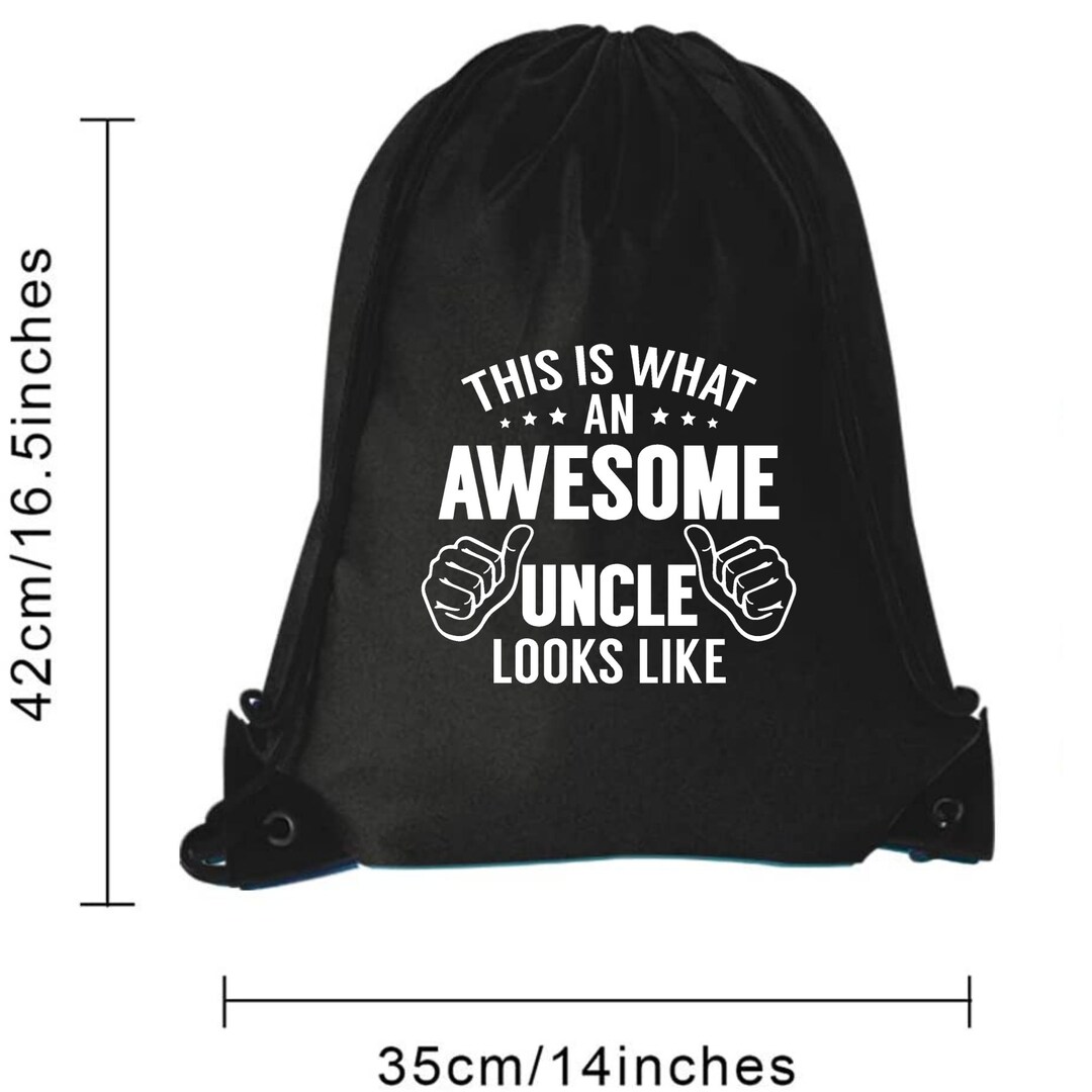 Gift, This is What an Awesome Uncle Looks Like Backpack, Black ...