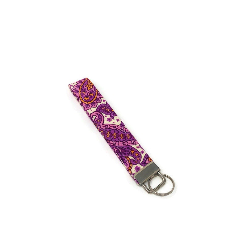 Paisley Colored Key Fob Keychain Wristlet Key Chain Key - Etsy